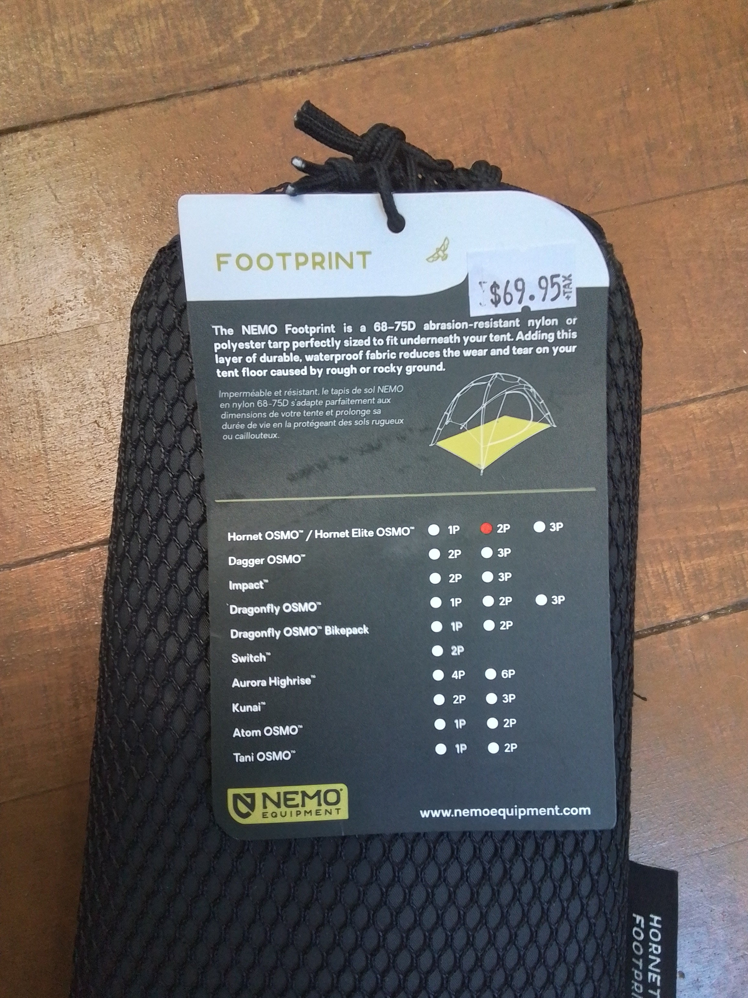 NEMO Footprint 2P Hornet | Wildflower Outdoors